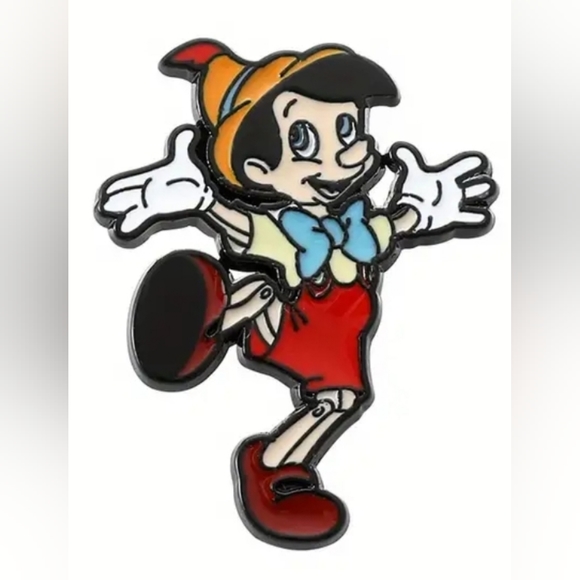 Disney | Accessories | Disney Pinocchio Inspired Enamel Pin | Poshmark